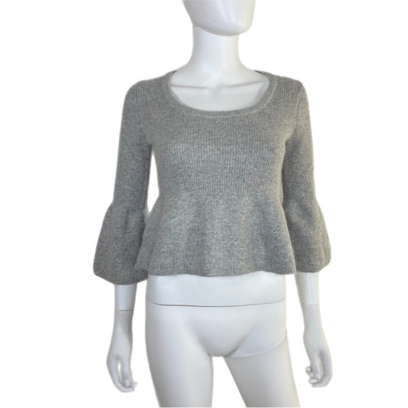 Express | Sweaters | Express Y2k Gray Rabbit Hair Wool Cropped Fuzzy ...